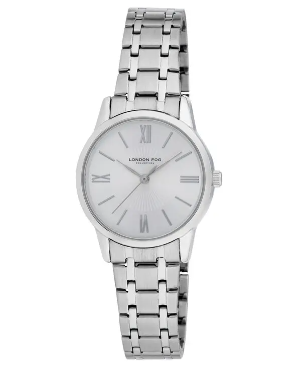 London Fog Quartz Waverly Alloy Watch - Silver