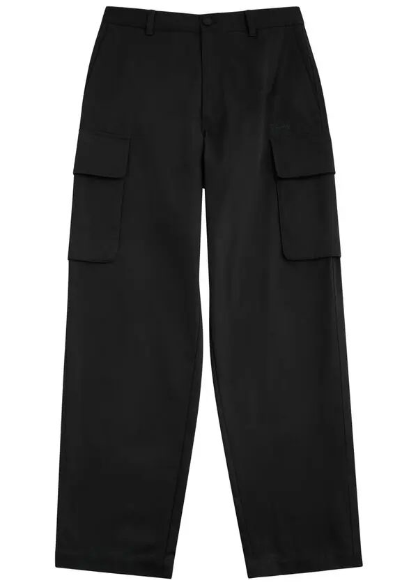 Givenchy Straight-leg Cotton Cargo Trousers - Black