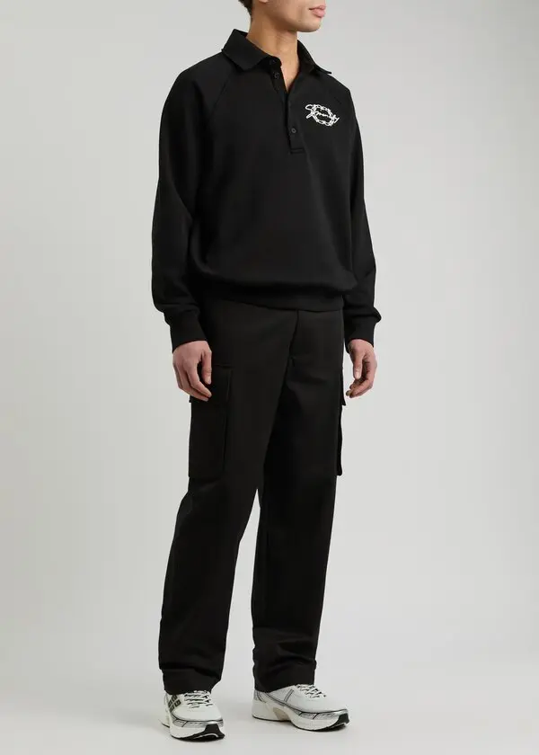 Givenchy Straight-leg Cotton Cargo Trousers - Black