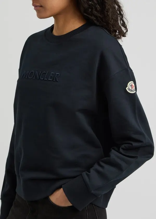 Moncler Logo-embroidered Cotton Sweatshirt