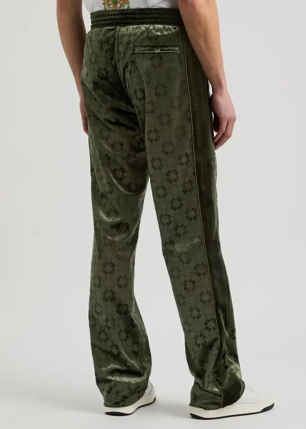 Givenchy Logo-jacquard Velour Sweatpants