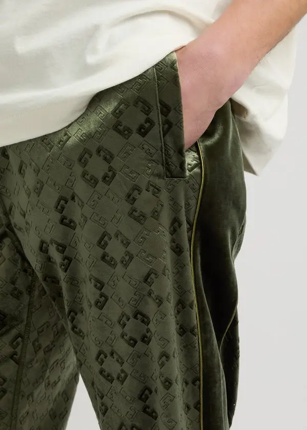 Givenchy Logo-jacquard Velour Sweatpants