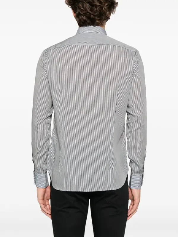 Emporio Armani Pinstripe Shirt - Blue
