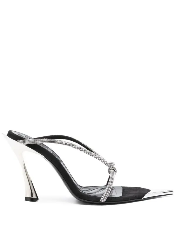 MUGLER 105mm Crystal-embellished Sandals