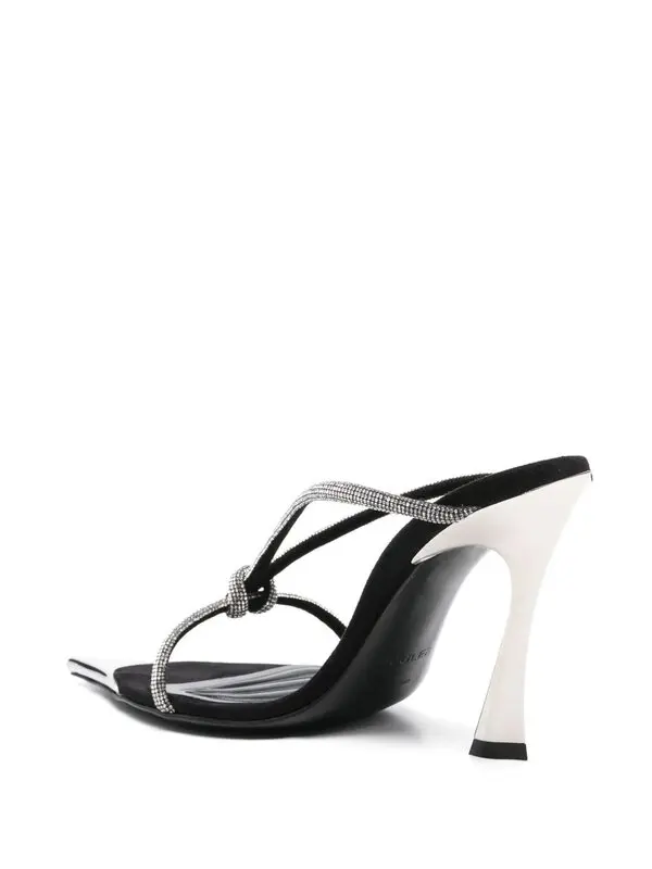MUGLER 105mm Crystal-embellished Sandals