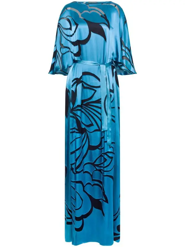 alberta ferretti silk dress in light blue Shop Miffy Blue Daisy Bag Charm main image 1