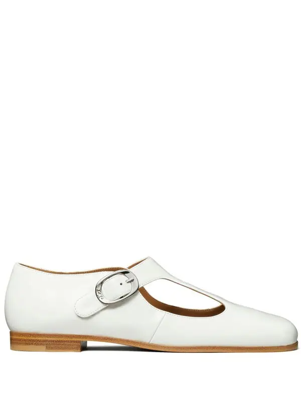 Tory Burch Violet Ballerina Flats - White