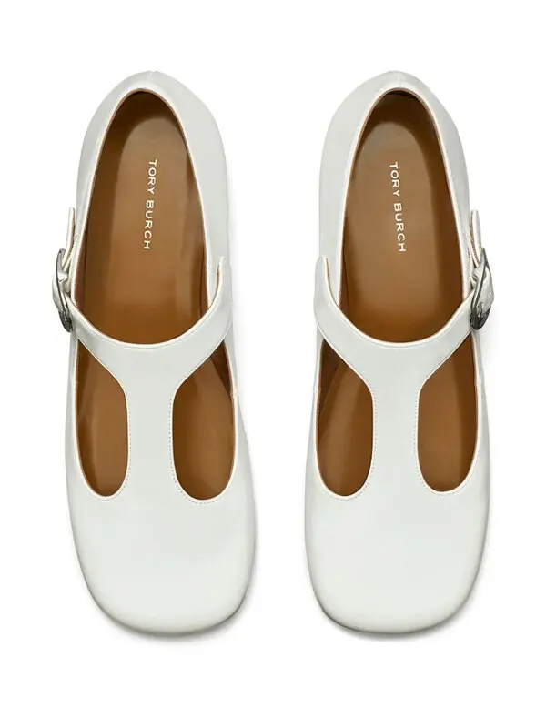 Tory Burch Violet Ballerina Flats - White