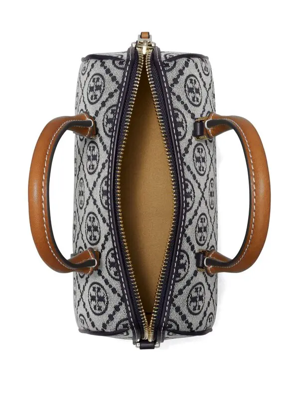 Tory Burch Mini T Monogram Barrel Bag - Grey