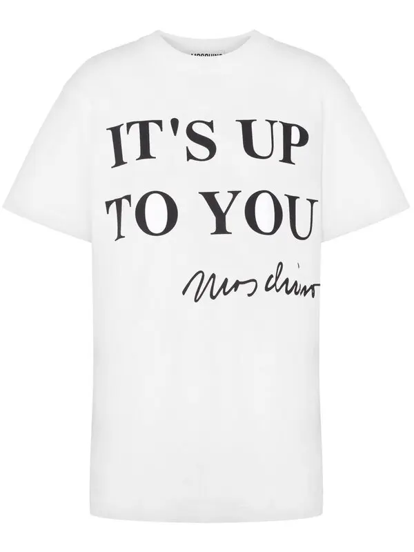 Moschino Text-print T-shirt - White