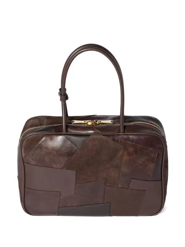 Miu Miu Leather Patchwork Bag - Brown