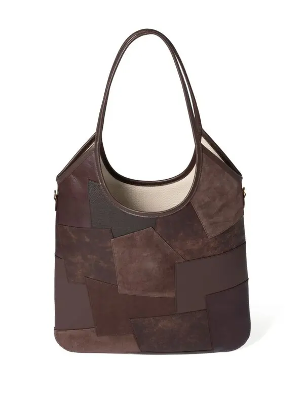 Miu Miu Ivy Leather Tote Bag - Brown