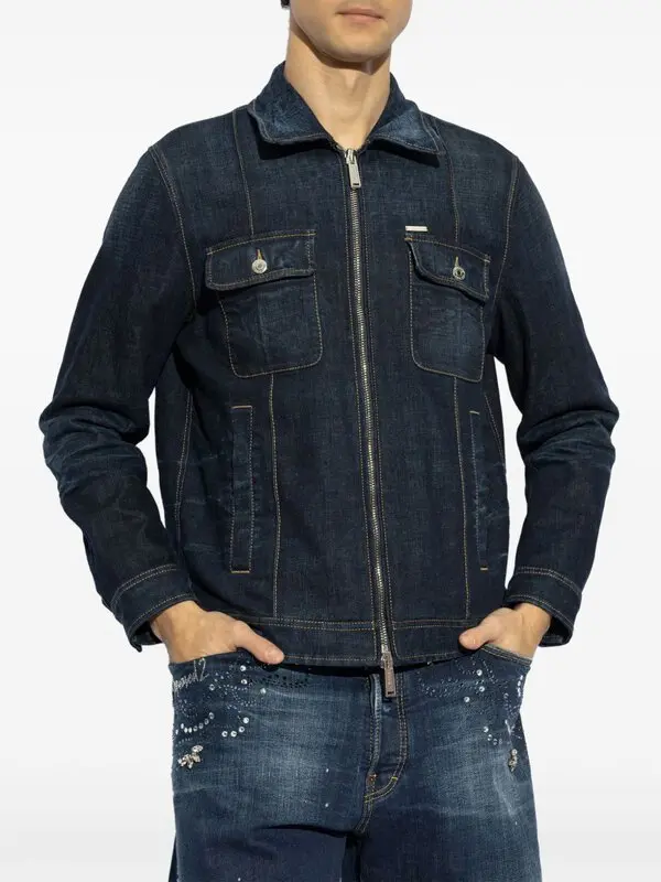 Dsquared2 Logo-patch Denim Jacket