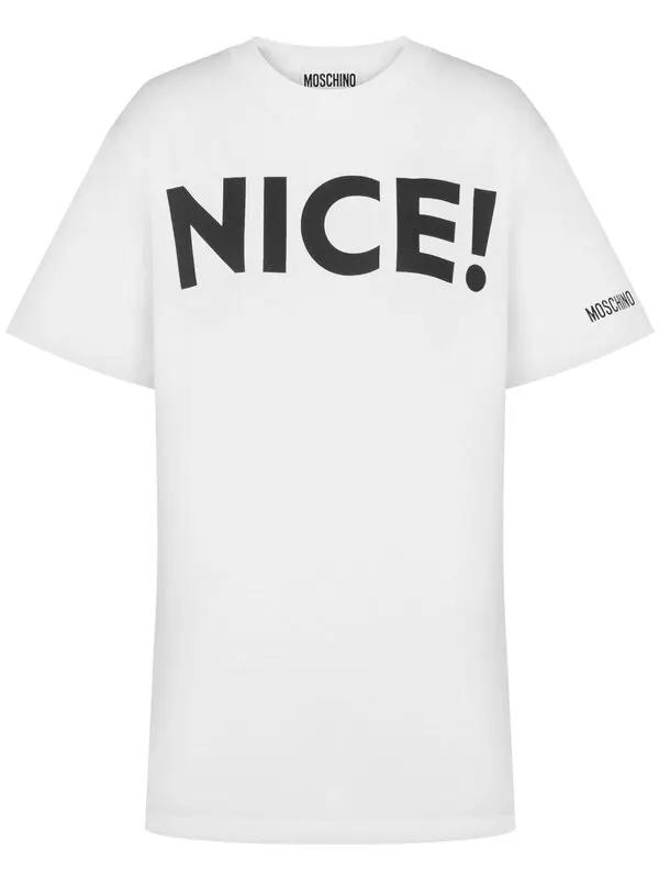Moschino Text-print T-shirt - White