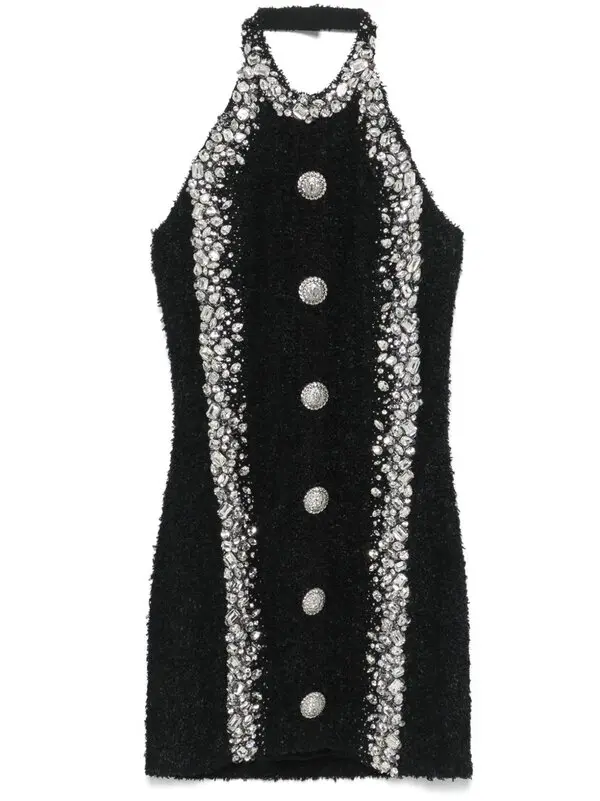 Balmain Crystal-embellished Mini Dress