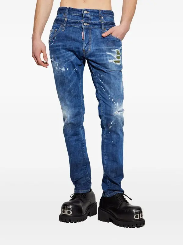 Dsquared2 Logo-tag Jeans - Blue