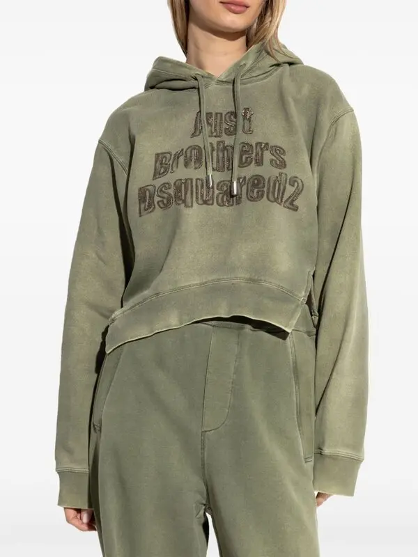 Dsquared2 Logo-embroidered Hoodie