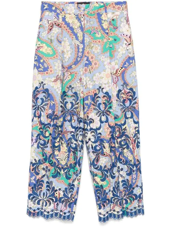 Etro Floral-print Trousers