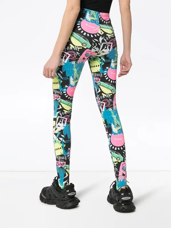 Balenciaga Paris Night Printed Leggings