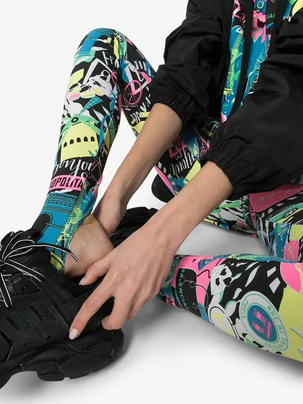 Balenciaga Paris Night Printed Leggings