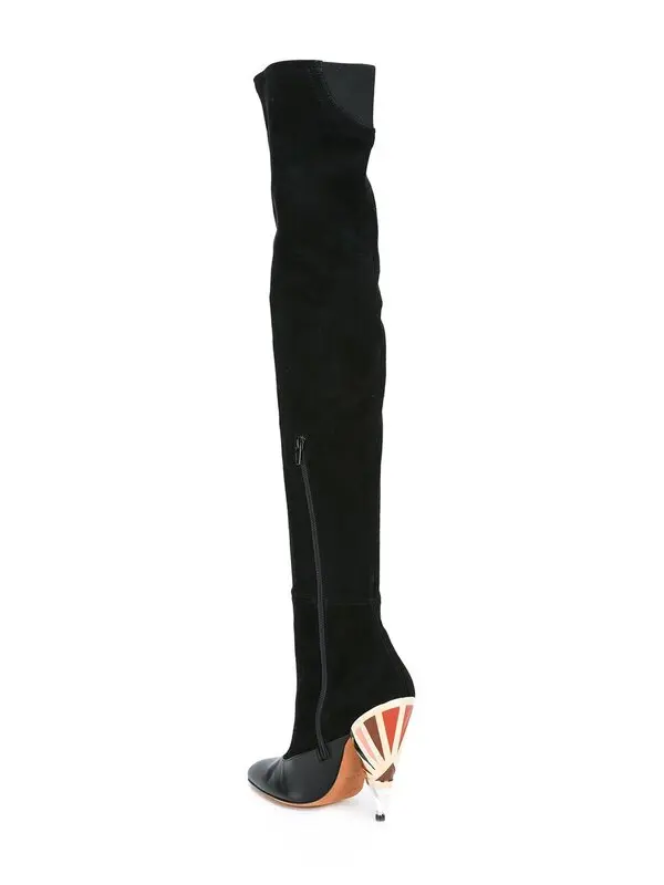 Givenchy Printed Heel Over-the-knee Boots