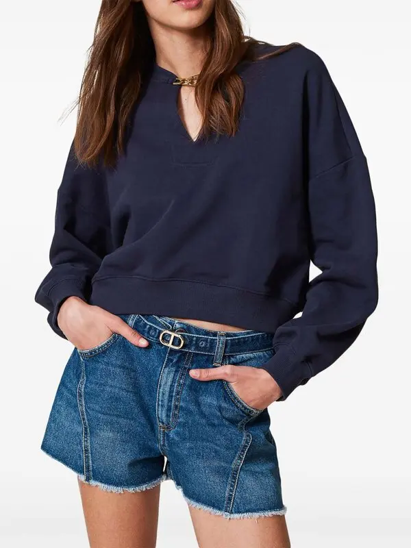 TWINSET Oval T-chain Sweatshirt