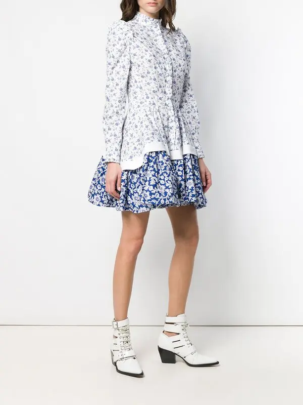 Alexander McQueen Victorian Floral Print Dress