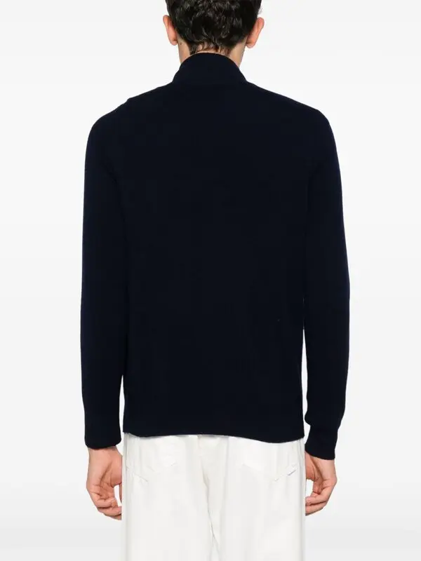Eric Bompard Half-zip Sweater - Blue