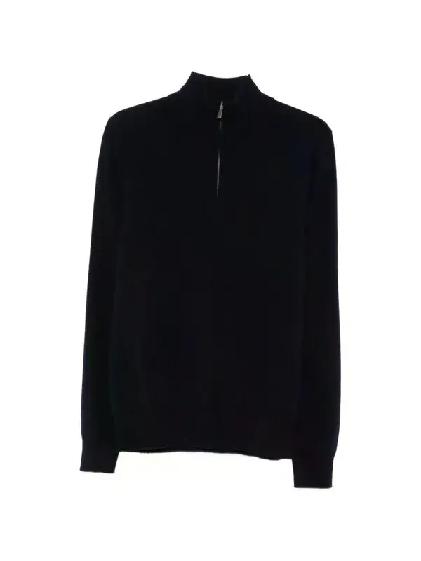 Eric Bompard Half-zip Sweater - Blue