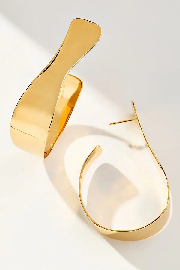 JASMIN SPARROW Curva Post Earrings - Gold