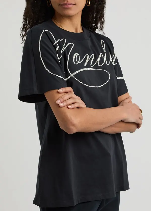 Moncler Logo-embroidered Cotton T-shirt