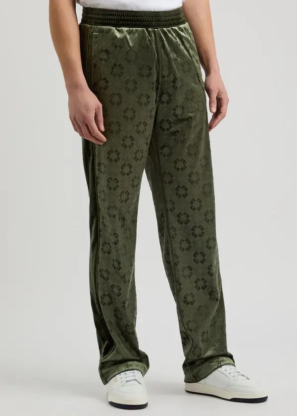 Givenchy Logo-jacquard Velour Sweatpants
