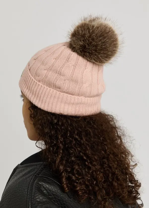 Moncler Pompom Cable-knit Beanie