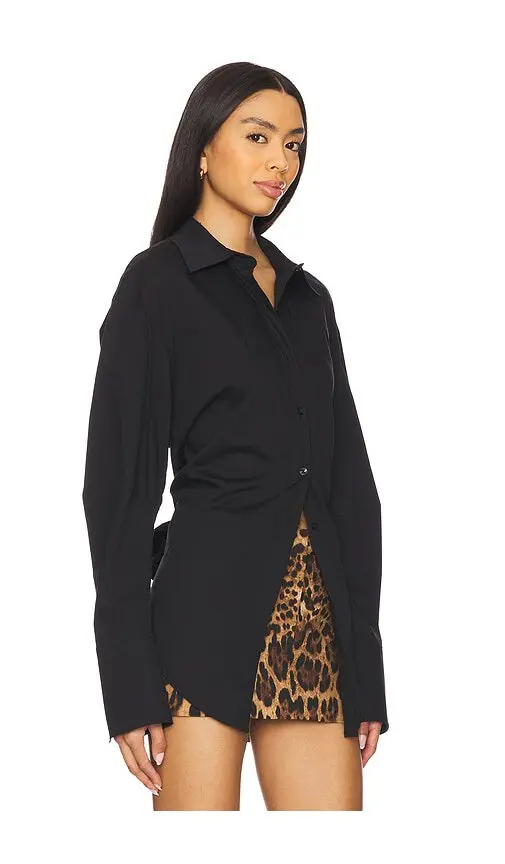 SIMONMILLER Loch Button-up Shirt - Black