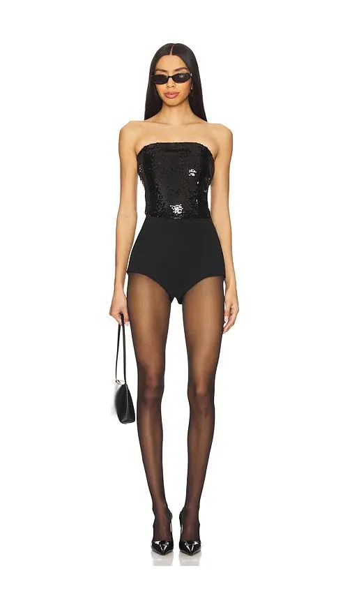 WeWoreWhat Sequin Corset Top