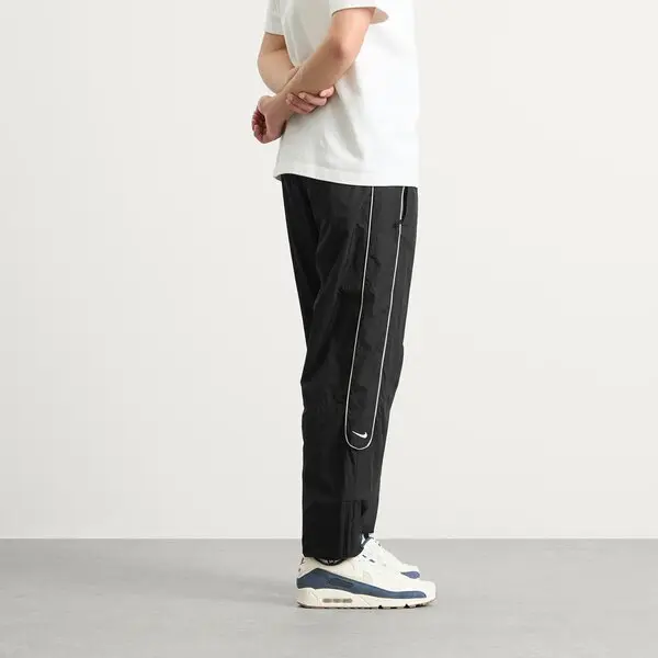 NIKE SOLO SWOOSH WOVEN TRACK PANTS Sサイズ Nike Solo Swoosh Men's Track Pant Black/ White | Queens