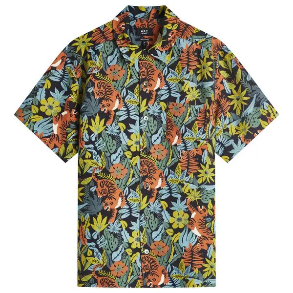 A.p.c. Roy Tropical Print Vacation Shirt