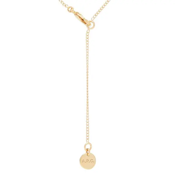 A.p.c. Eloi Perforated Logo Necklace