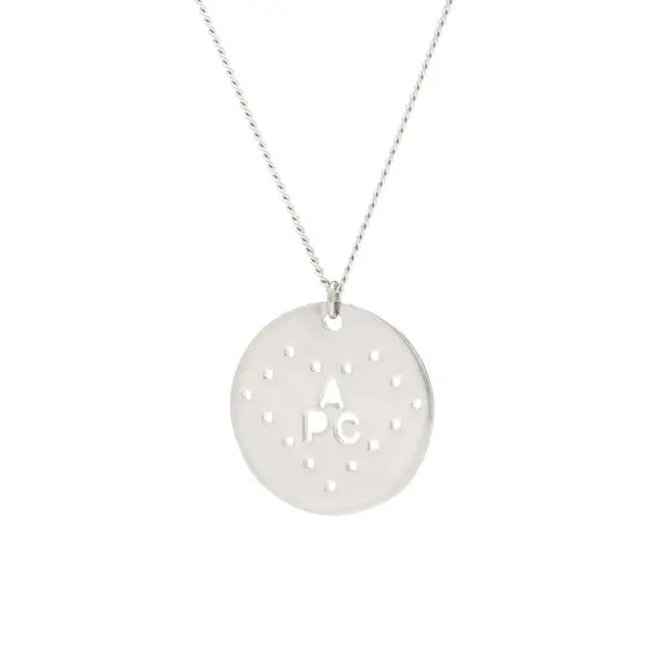A.p.c. Eloi Perforated Logo Necklace