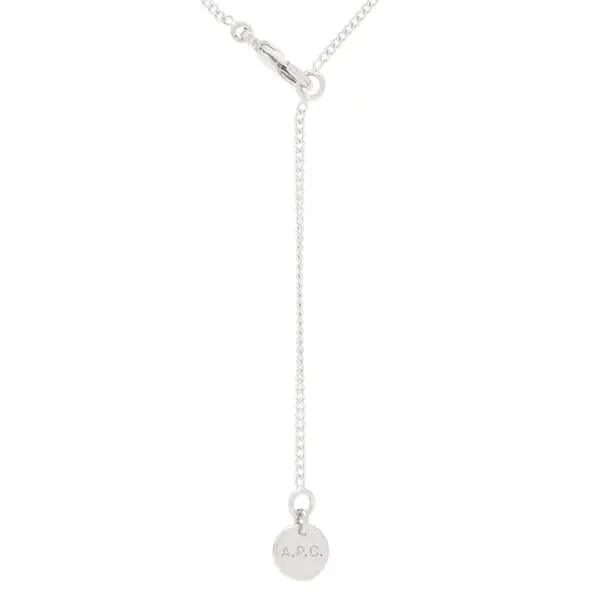 A.p.c. Eloi Perforated Logo Necklace