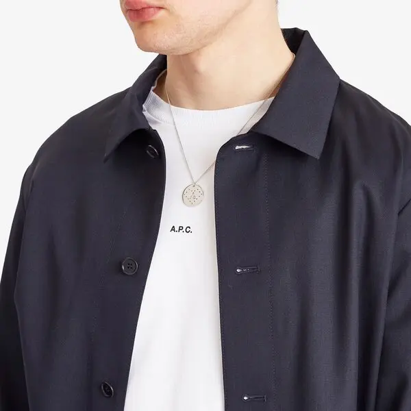 A.p.c. Eloi Perforated Logo Necklace