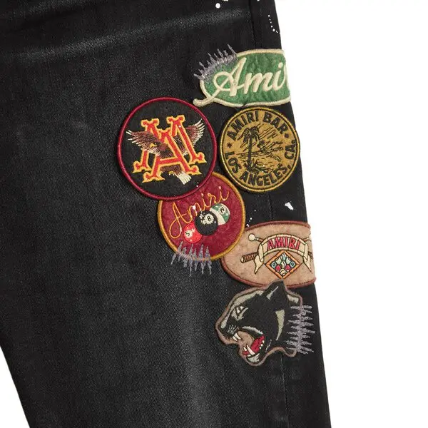 Amiri Vintage Patch Skinny Jeans