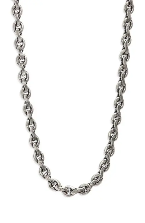 CHILD OF WILD Rhapsody Flat Link Chain Necklace - Silver