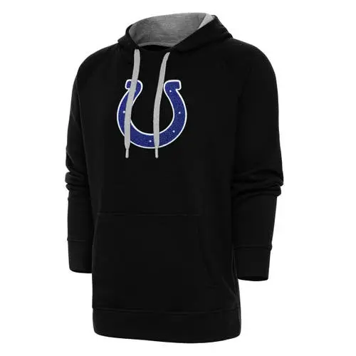 ANTIGUA Indianapolis Colts Victory Chenille Pullover Hoodie