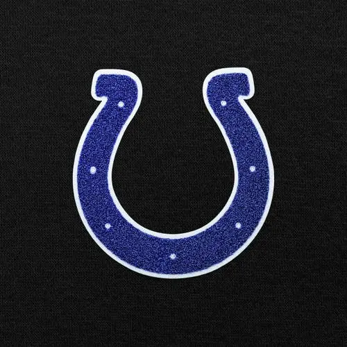 ANTIGUA Indianapolis Colts Victory Chenille Pullover Hoodie - Black