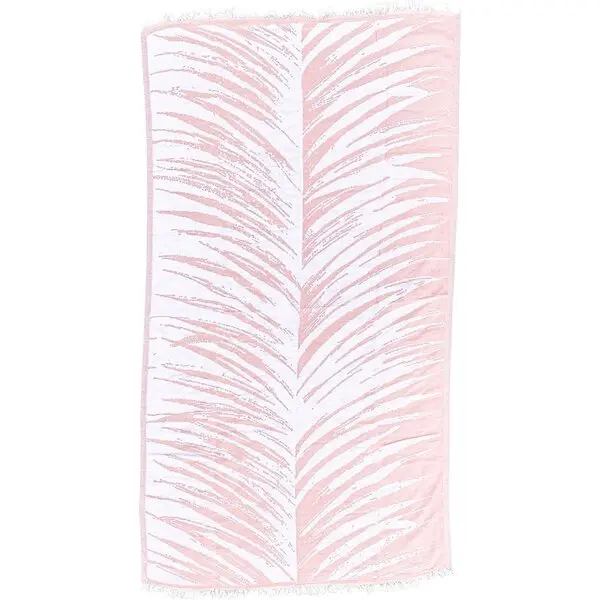 Anaya Tropical Turkish Cotton Beach Towel - Pink