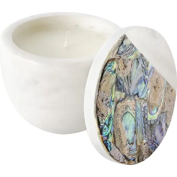 Anaya Rainbow Eucalyptus Marble Candle