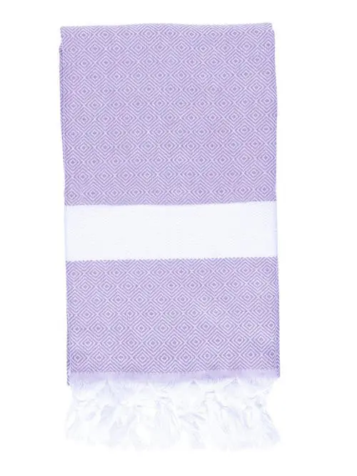 Anaya Charleston Stripe Turkish Cotton Beach Towel - Turquoise