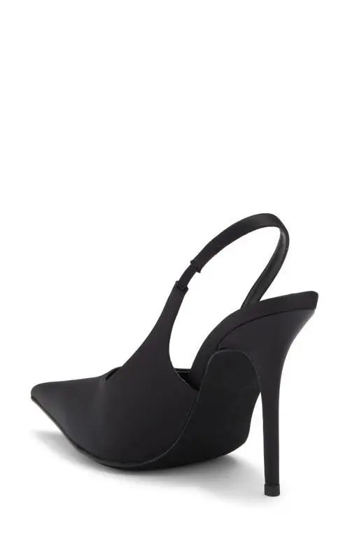 Jeffrey Campbell Surpass Slingback Pumps - Black Satin
