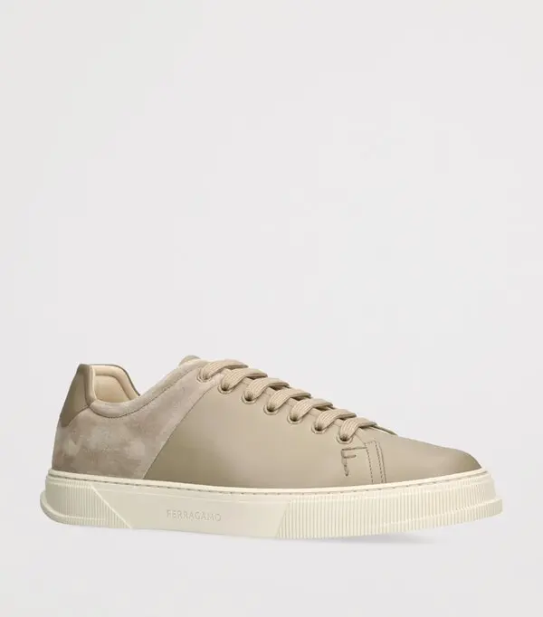 FERRAGAMO Leather Clayton Sneakers